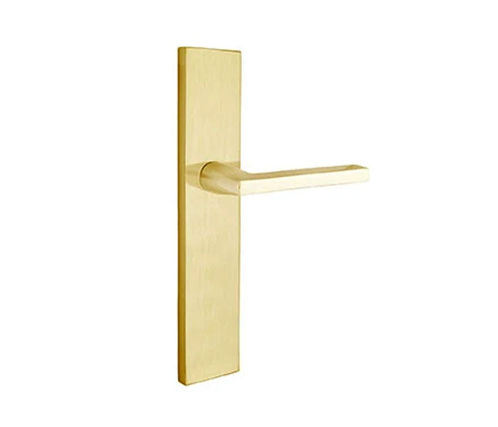 Keyed 2" x 10" Modern Rectangular Multipoint Trim with Helios Lever ...