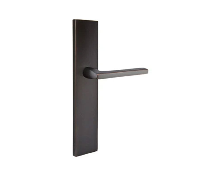 Keyed 2" x 10" Modern Rectangular Multipoint Trim with Helios Lever ...